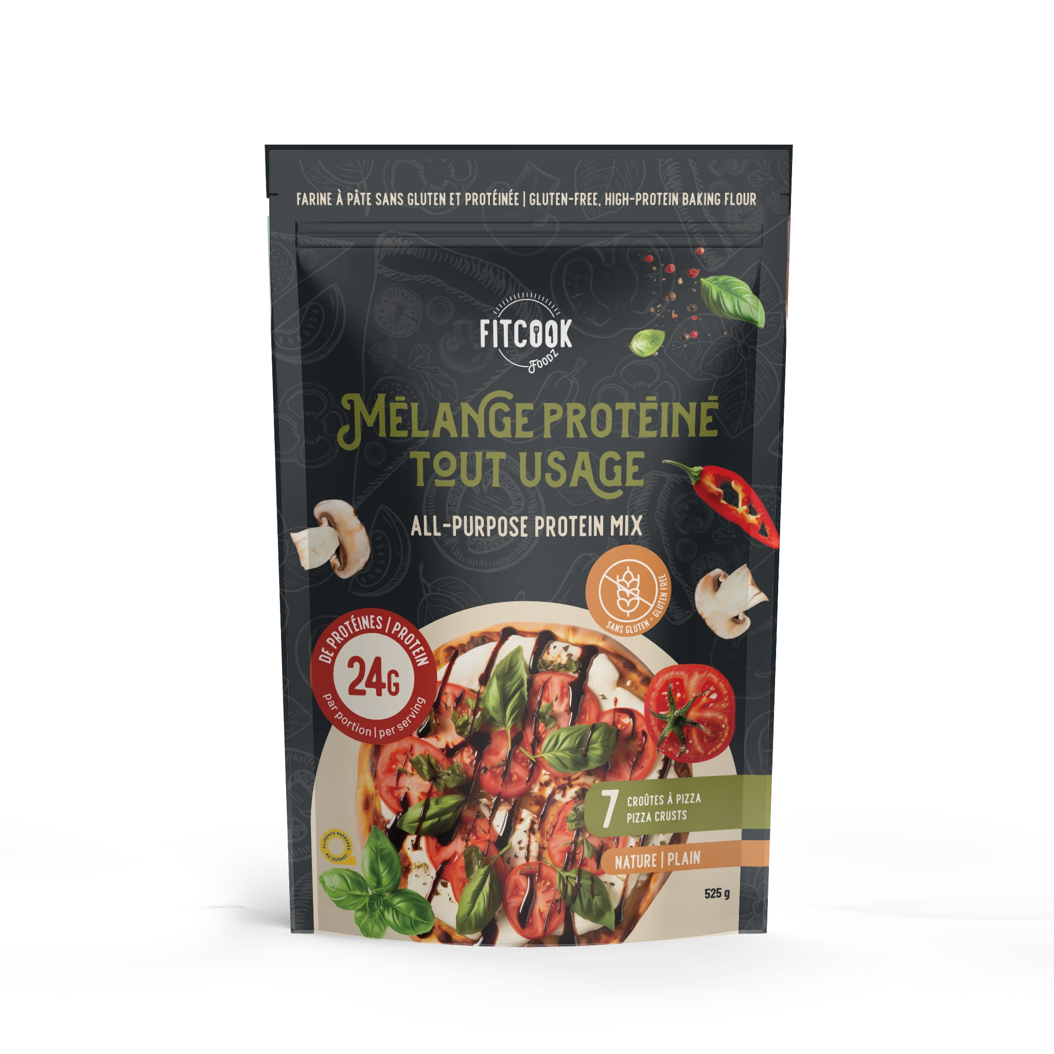 FitCook Foodz | Natural Protein Mix for Pizza Dough – Nutra-Fruit